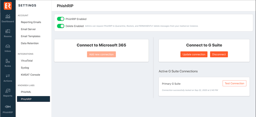 KnowBe4’s PhishRIP Email Quarantine Feature Now Available for G Suite ...