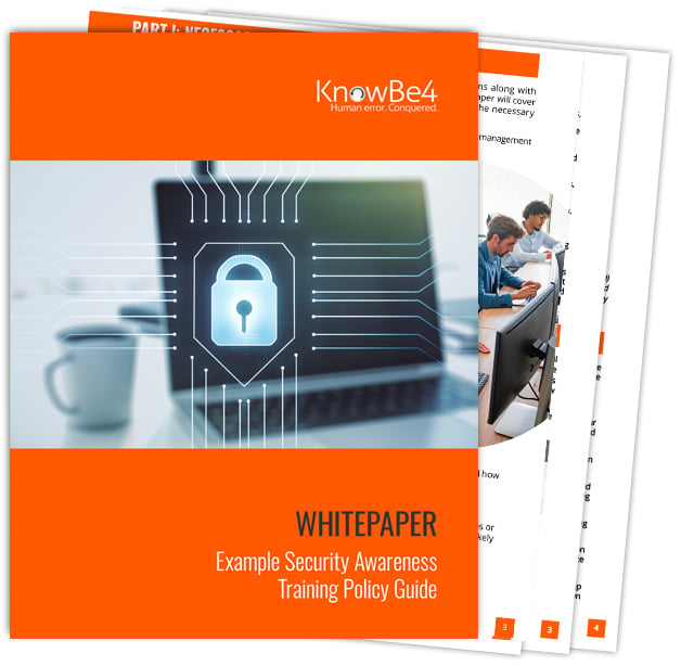 Example Security Awareness Training Policy Guide | KnowBe4
