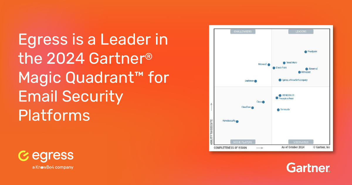 Egress named a Leader in Gartner® Magic Quadrant™ for Email Security ... Egress named a Leader in Gartner® Magic Quadrant™ for Email Security ...