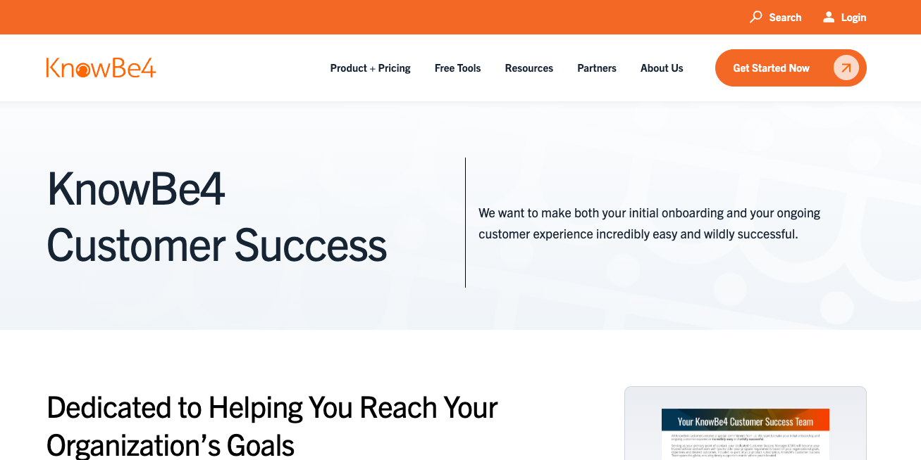 Réussite des clients KnowBe4 | KnowBe4