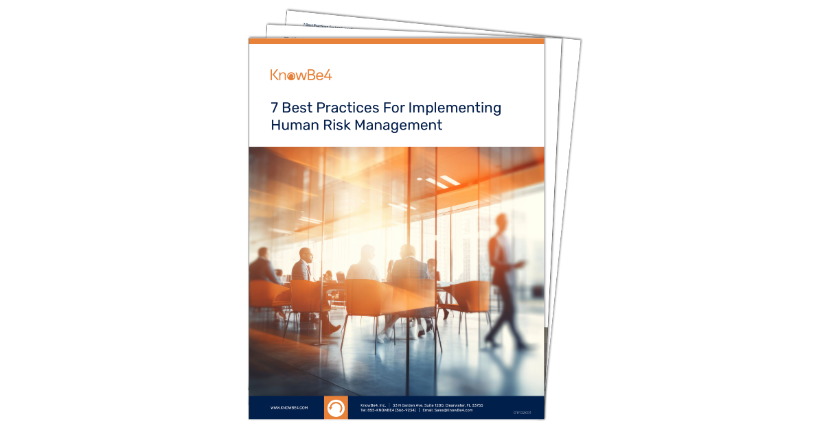7 Best Practices For Implementing Human Risk Management Whitepaper