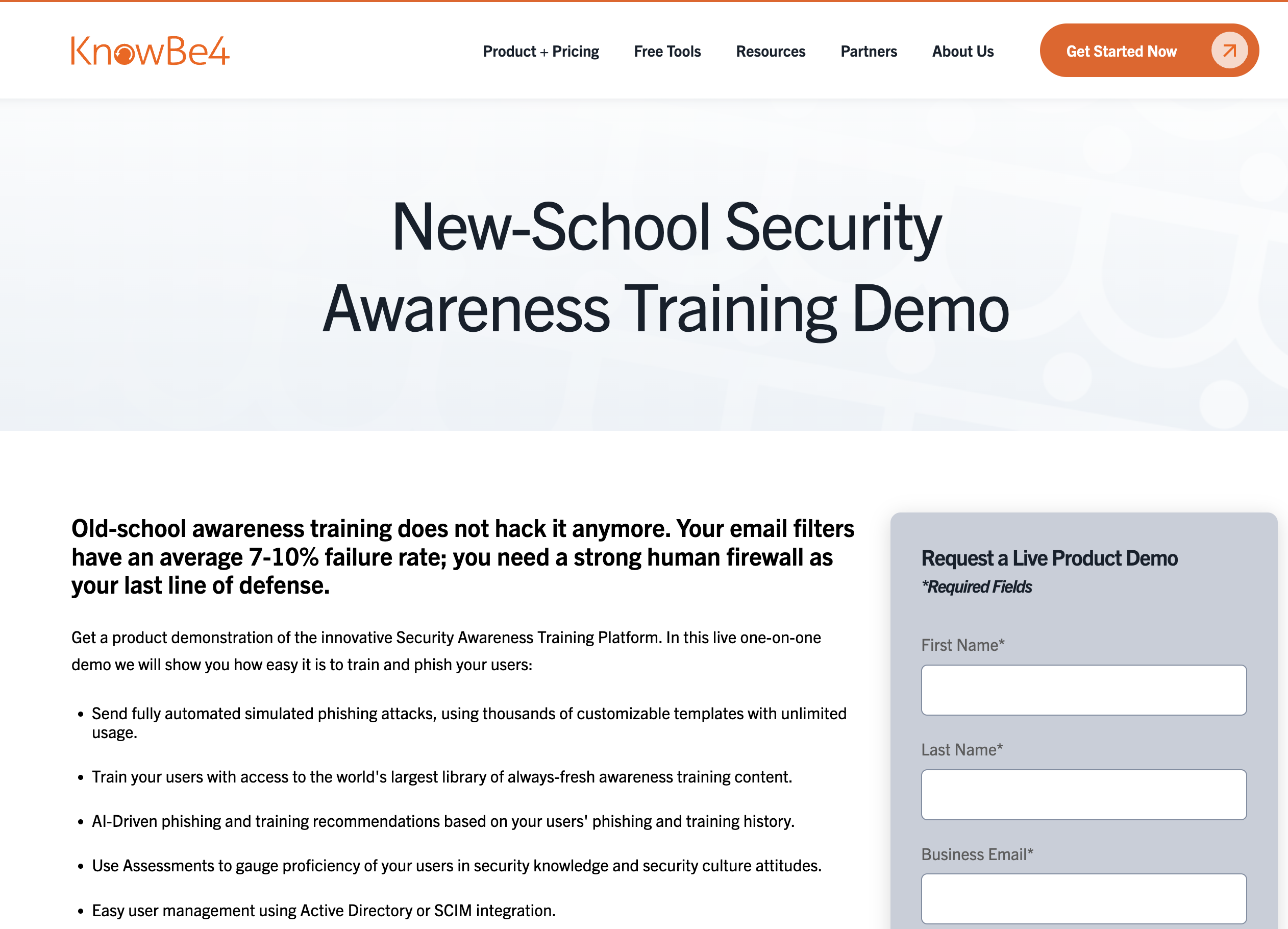 Security Awareness Training Request a Demo | KnowBe4