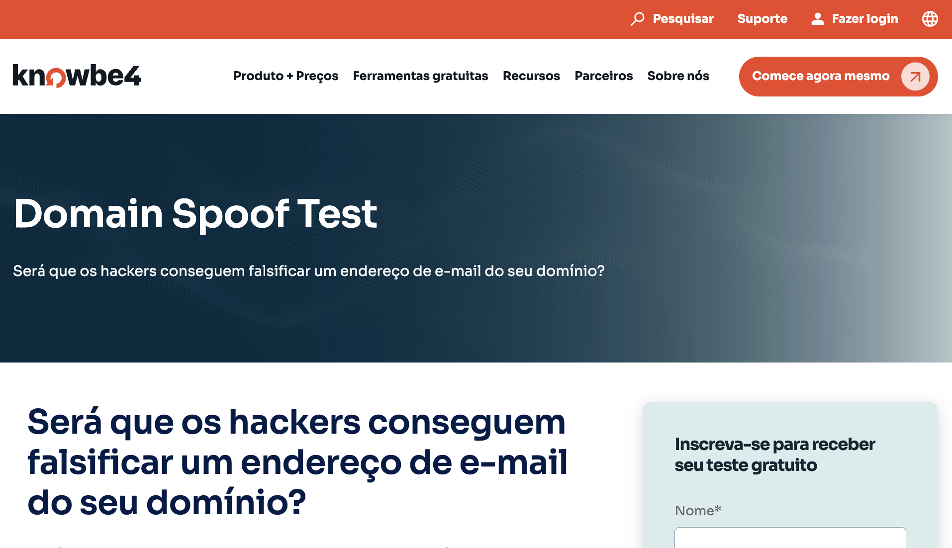 Domain Spoof Test | KnowBe4