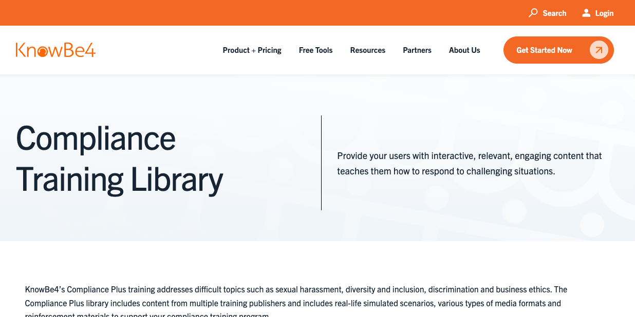 Compliance Training Library | KnowBe4