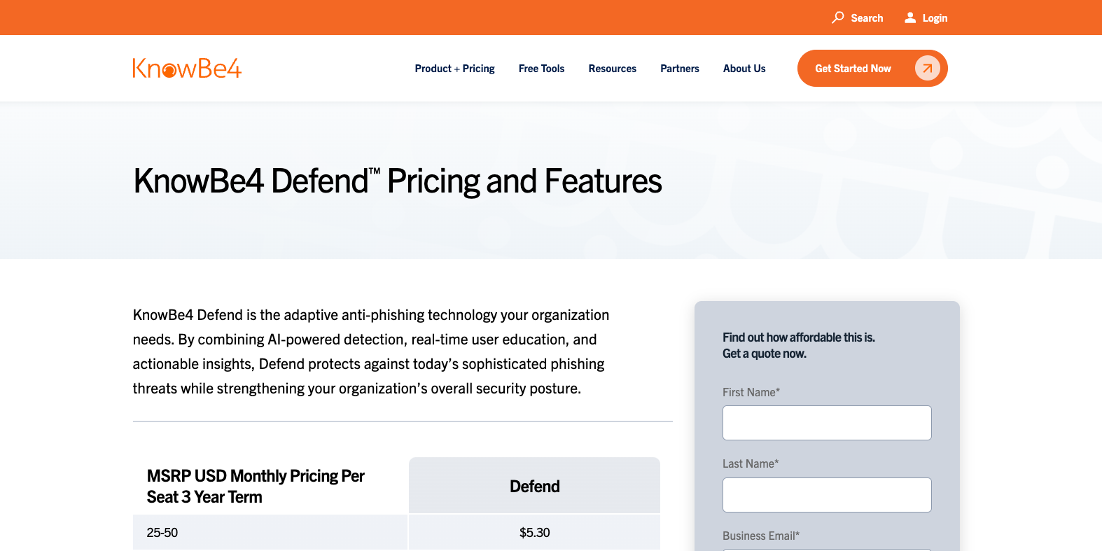 Pricing | Defend
