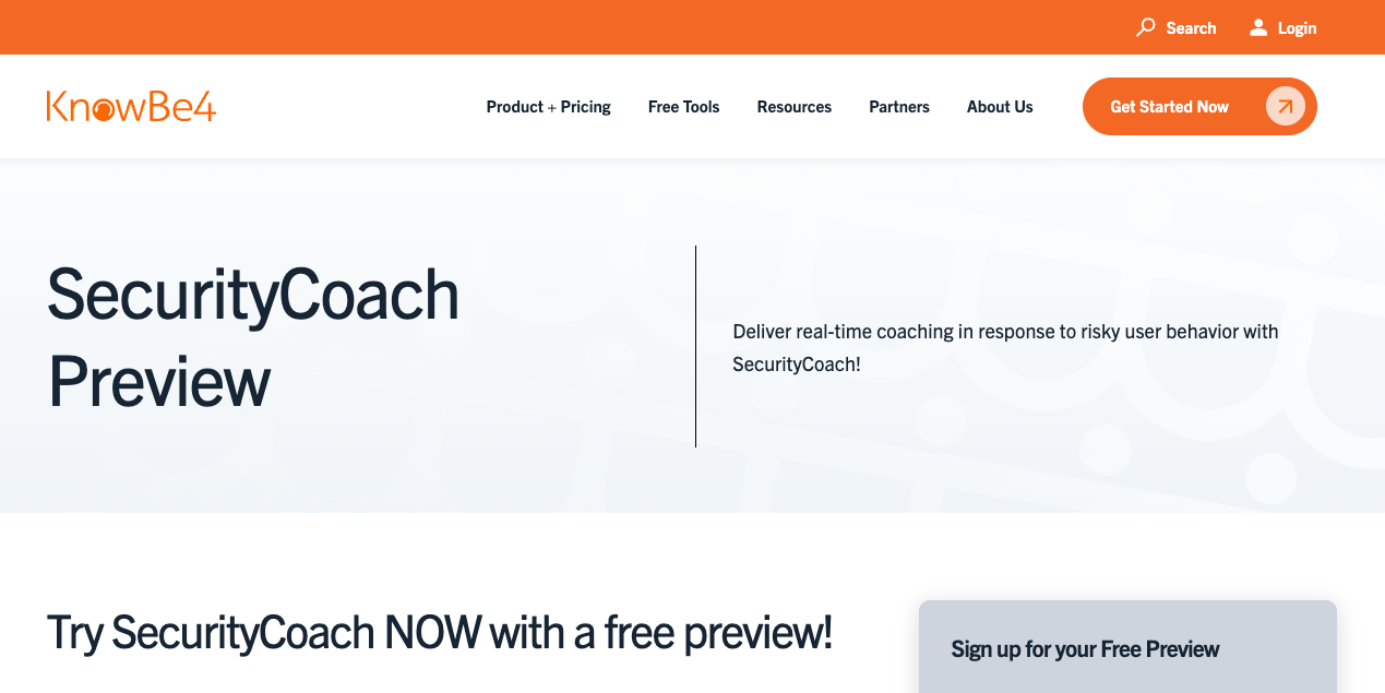SecurityCoach Preview | KnowBe4